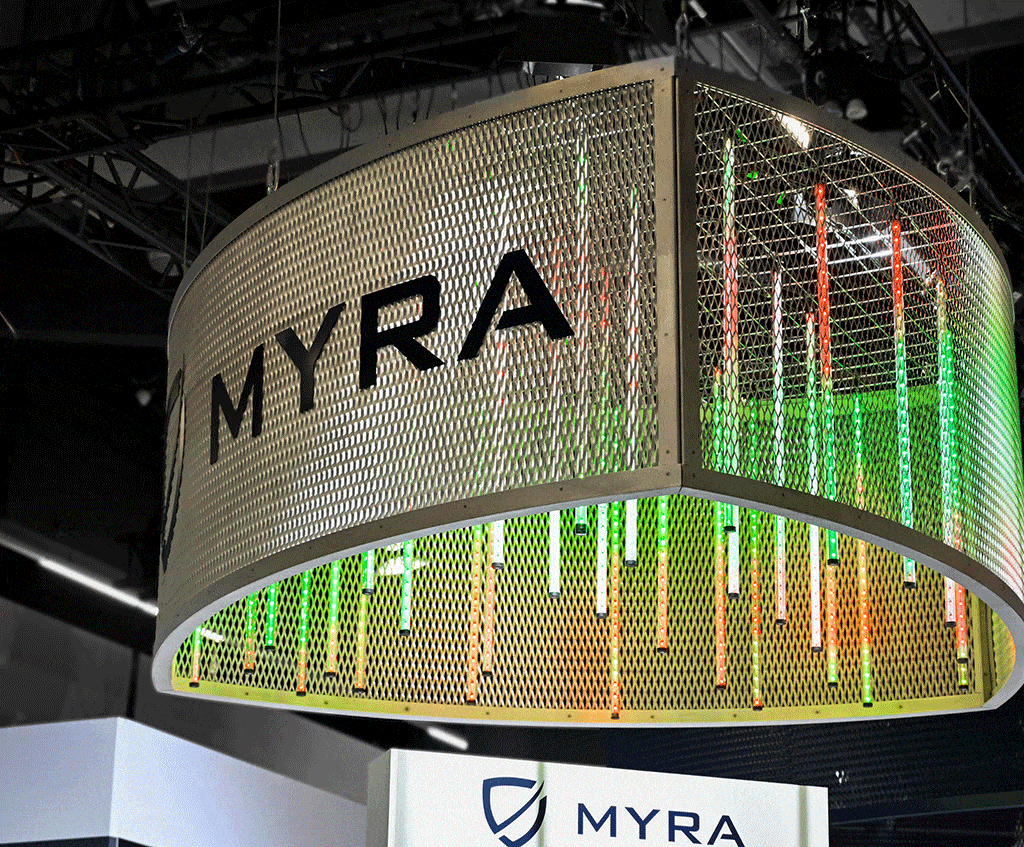 Neuer Messeauftritt mit Myra Security - Messedesign Heilmaier