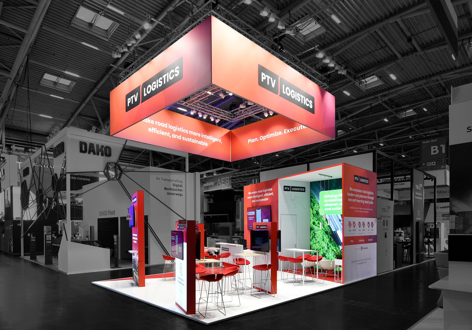 Smarte Präsenz für smarte Logistik – PTV Logistics Messestand auf der ...